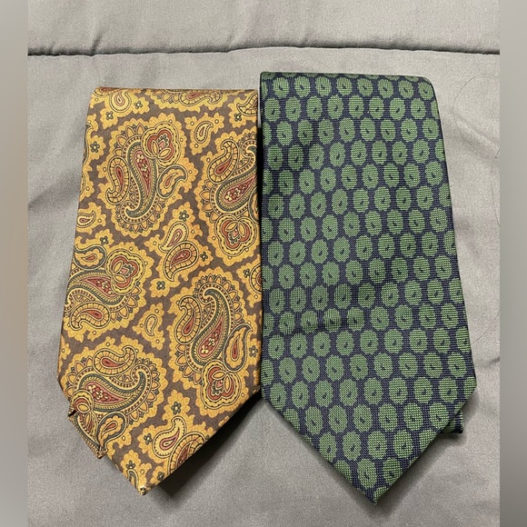 Coach | Accessories | Coach Men Ties Paisley And Geometric Patterned ...